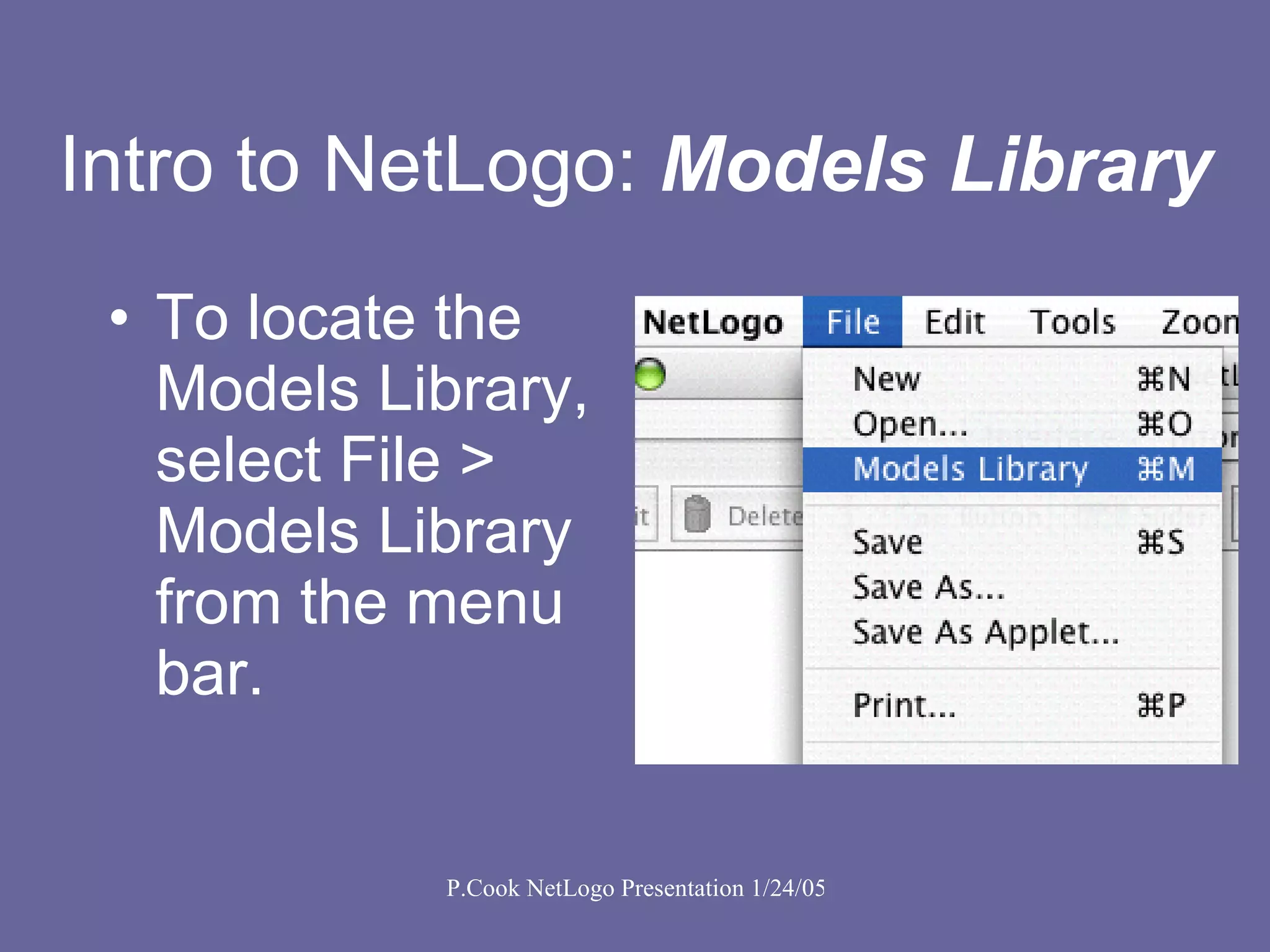 OPRF NetLogo Workshop | PPT