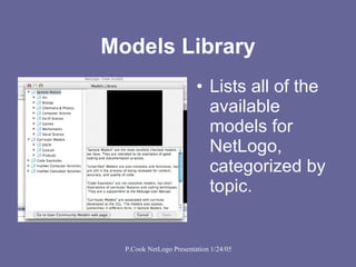 OPRF NetLogo Workshop | PPT