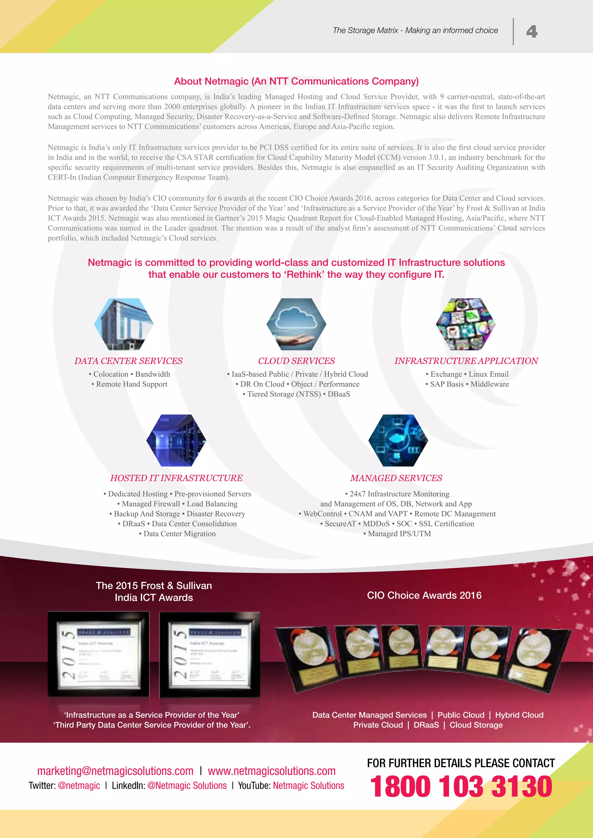 Netmagic the-storage-matrix | PDF