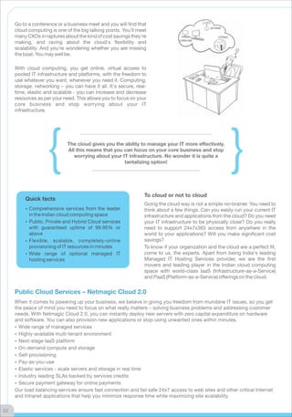 Netmagic Cloud Computing Services | PDF