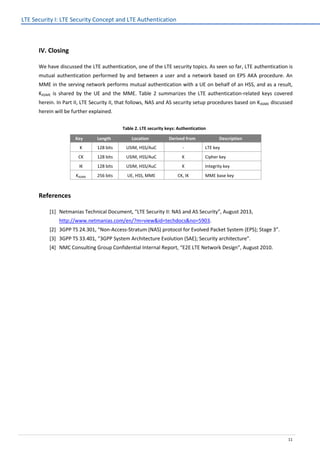Netmanias.2013.07.31 lte security i-concept and authentication (en) | PDF
