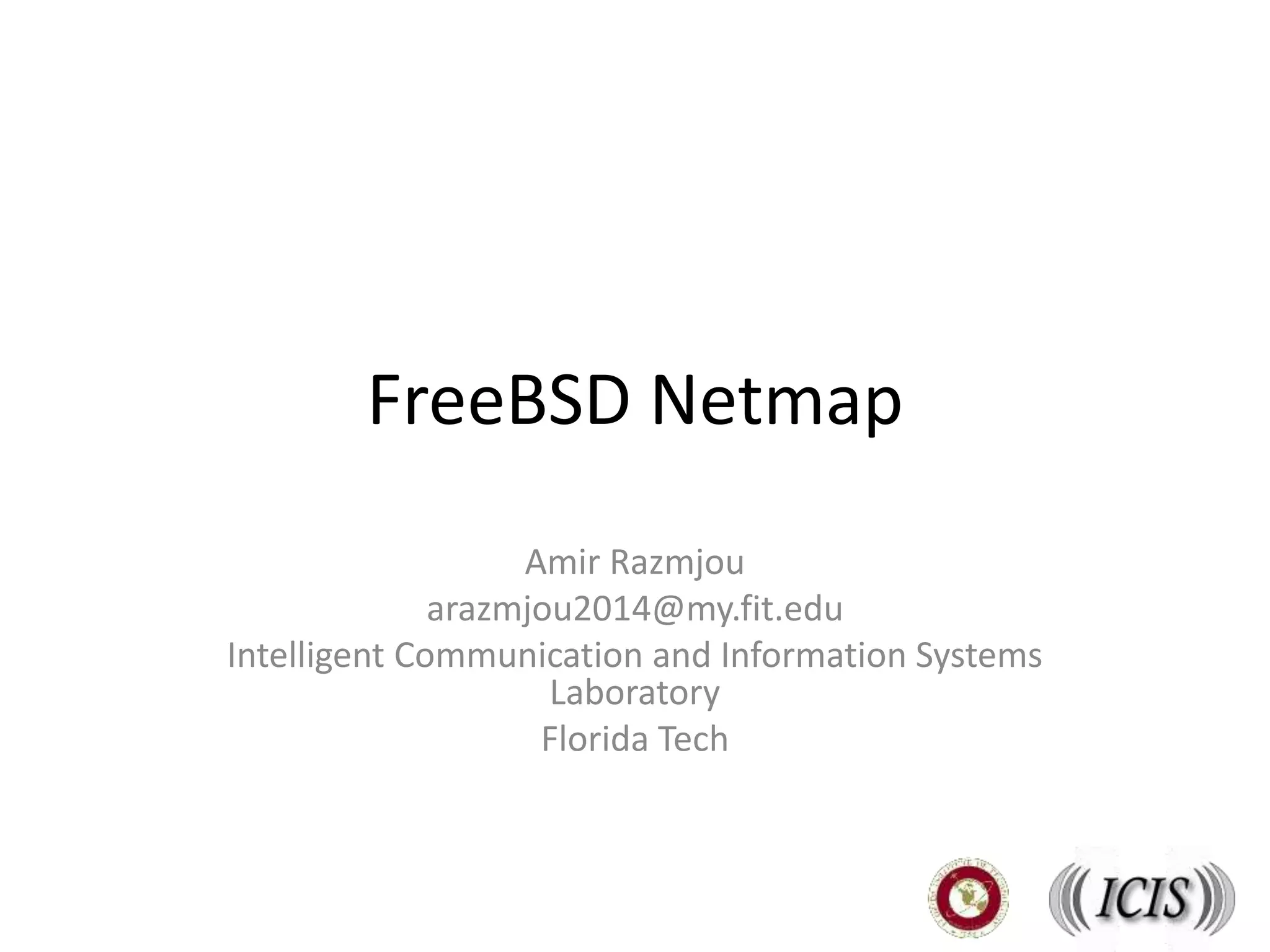 Netmap presentation | PPTX | Computer Networking | Computing
