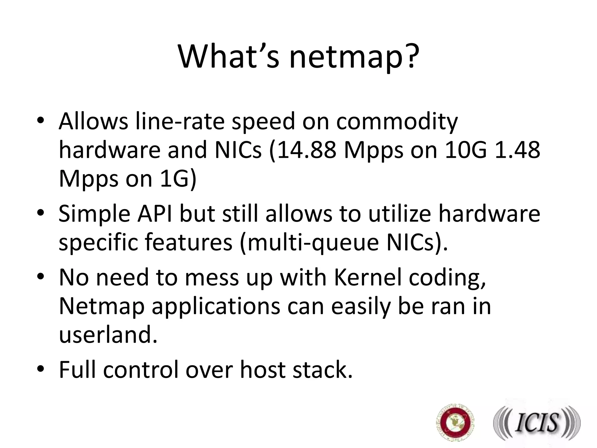 Netmap presentation | PPTX | Computer Networking | Computing