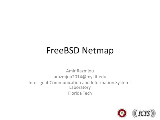 Netmap presentation | PPTX | Computer Networking | Computing