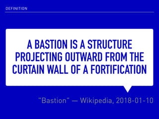 Bastion Definition