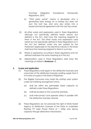 RERC Net metering Regulations 2015 | PDF