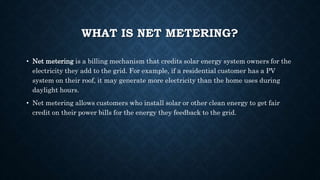 Net metering ppt | PPTX