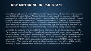 Net metering ppt | PPTX