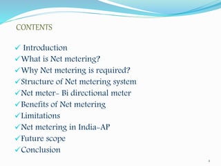 Net metering seminar | PPTX
