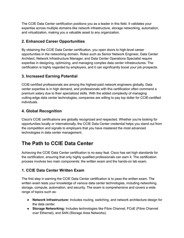 Understanding Ccie Data Center A Comprehensive Guide Pdf
