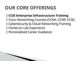 CCIE Enterprise Infrastructure Training. | PPT