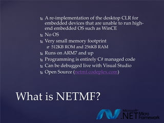 NETMF | PDF