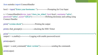 Netmiko login | PPTX