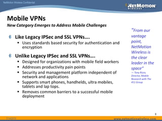 Net Motion Mobility Overview - Field Service | PPT