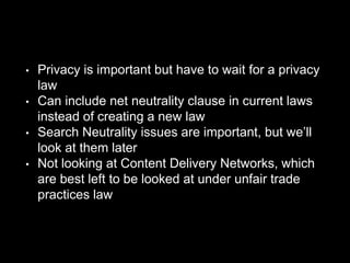 Network Neutrality - Training Presentation for Indictee Scientists at C ...