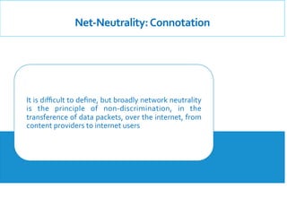 TRAI Net Neutrality Consultation | PPT