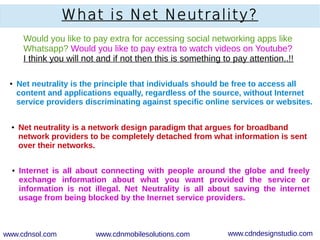 What is Net Neutrality and Why It is Important? Watch Pros and Cons | ODP