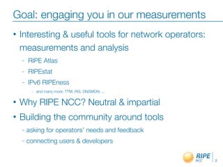 RIPE NCC Measurements Tools | PPT