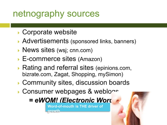 Netnography | PPTX | Home Entertainment Systems | Consumer Electronics