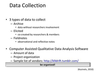 Netnography - Theory & How-To's | PPT