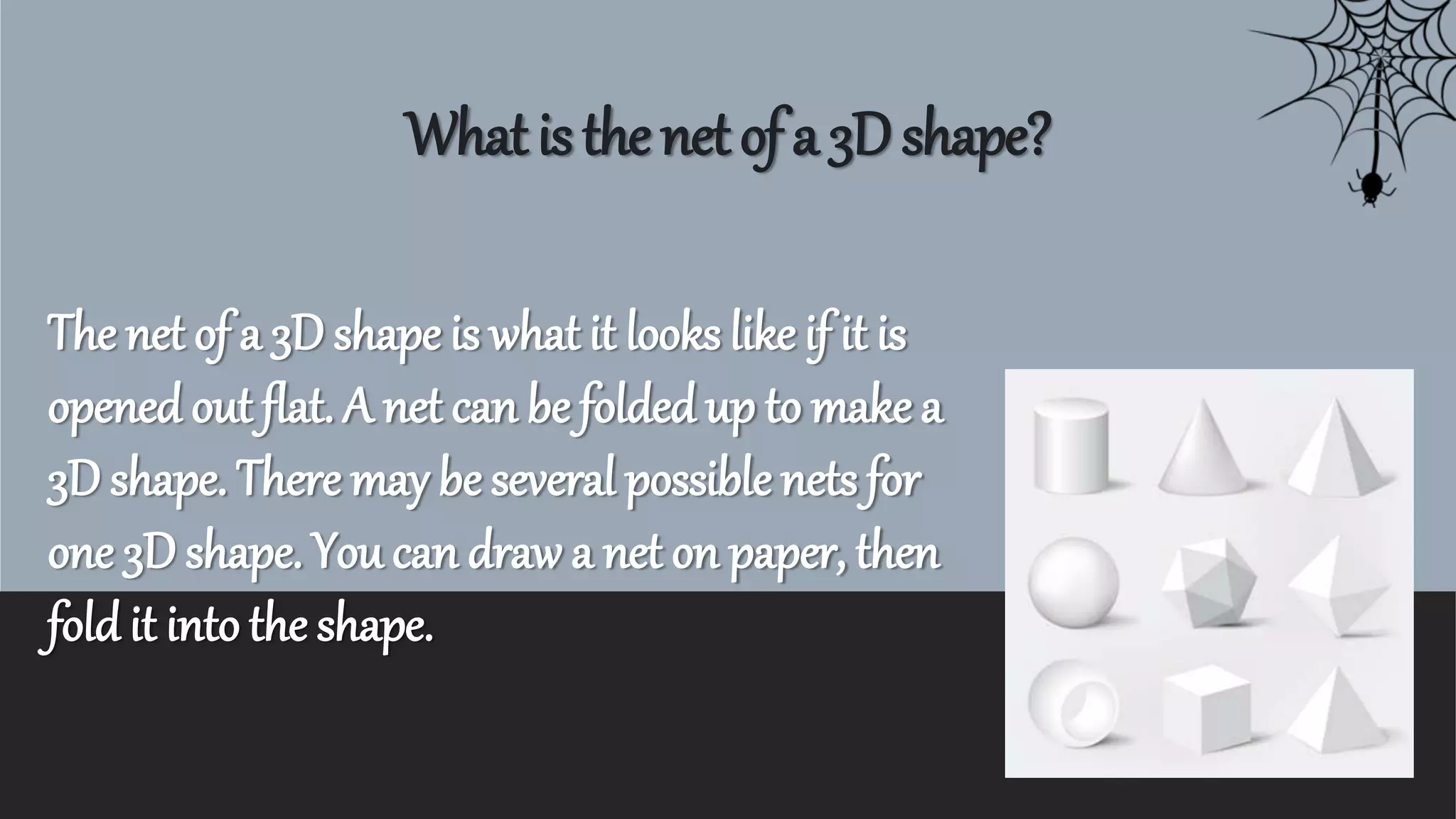 Net of 3D shapes | PPTX