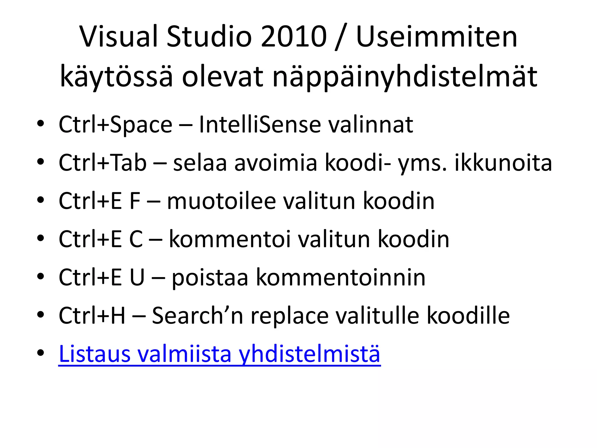 Net ohjelmointi kertaus | PPTX