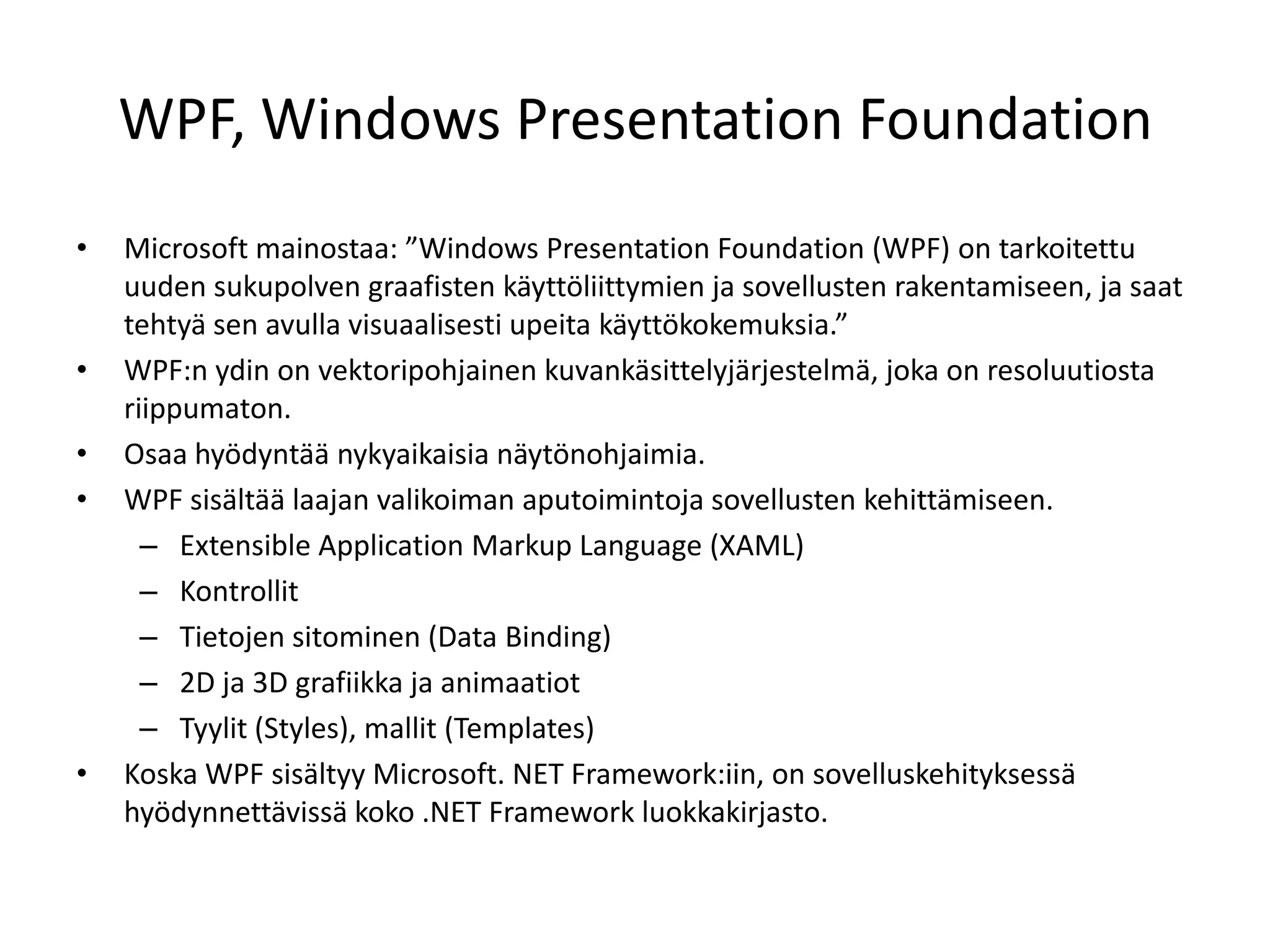 Net ohjelmointi kertaus | PPTX
