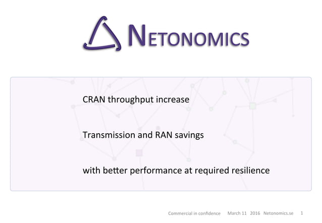 How to optimize a telecom network close to perfection and at the same ...