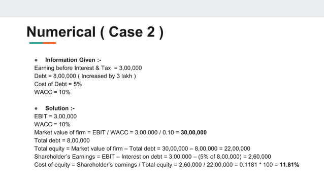 Net operating income approach | PPTX | Business Accounting & Finance ...