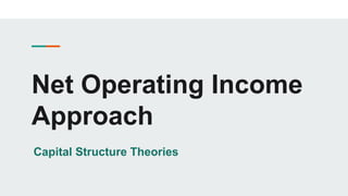 Net operating income approach | PPT