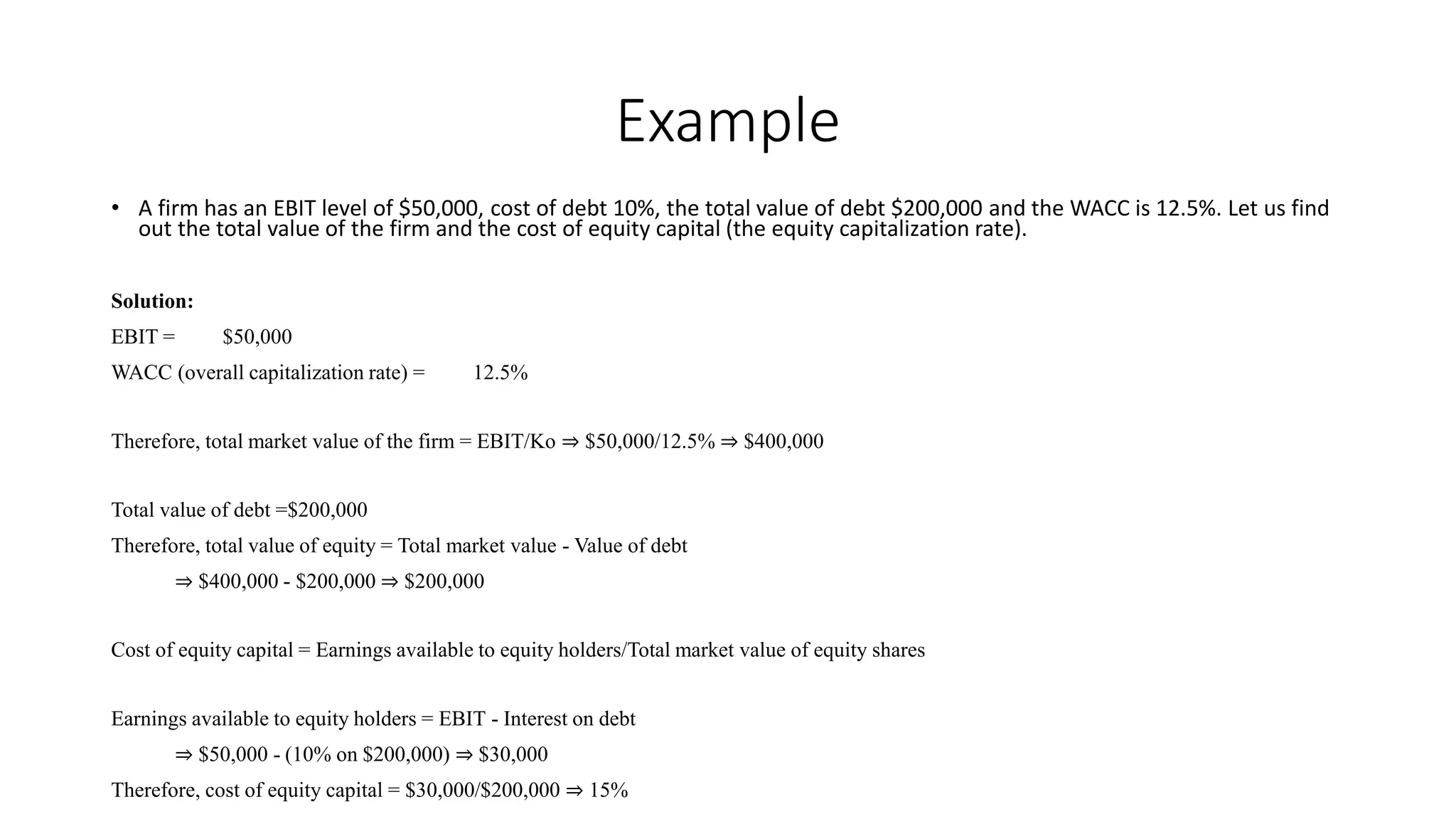 Net operating income approach | PPT