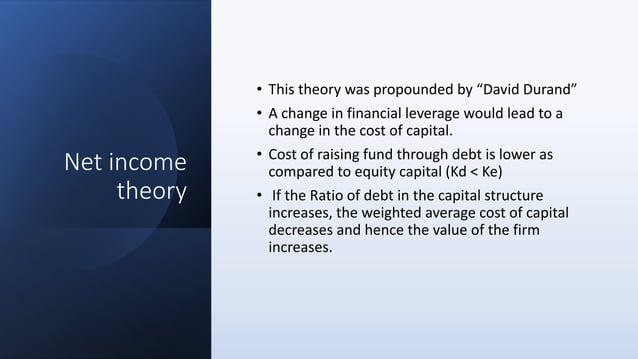 Net operating income vs net operating income capital structure | PPTX