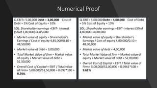 Net operating income vs net operating income capital structure | PPTX