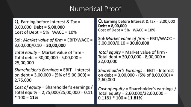 Net operating income vs net operating income capital structure | PPTX