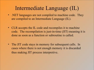 Net Framework overview | PPT