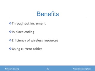 A short introduction to Network coding | PPT