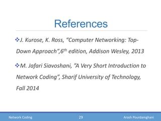 A short introduction to Network coding | PPT