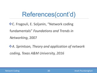 A short introduction to Network coding | PPT