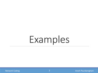 A short introduction to Network coding | PPT