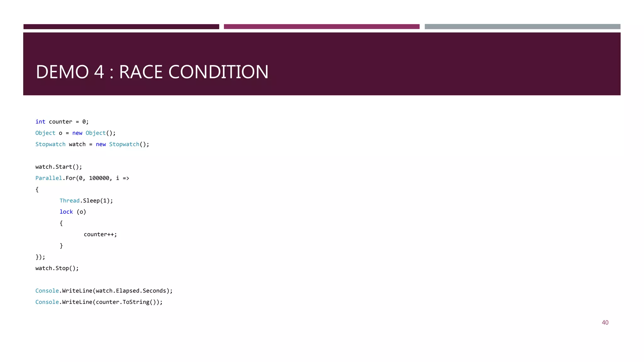 Net Parallel Programming Net平行處理與執行序 Ppt