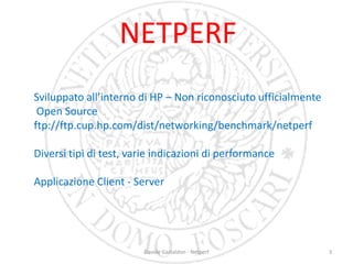 Presentazione su Netperf | PDF
