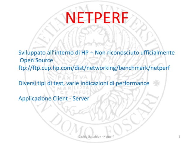 Presentazione su Netperf | PPT