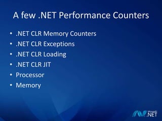 .Net Performance by Bijoy Singhal | PPTX | Programming Languages | Computing