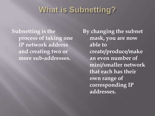 NET+ Subnetting | PPT