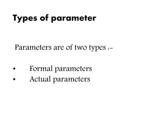 parameter passing in c# | PPTX | Programming Languages | Computing