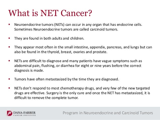 Finding the Answer to NET Cancer