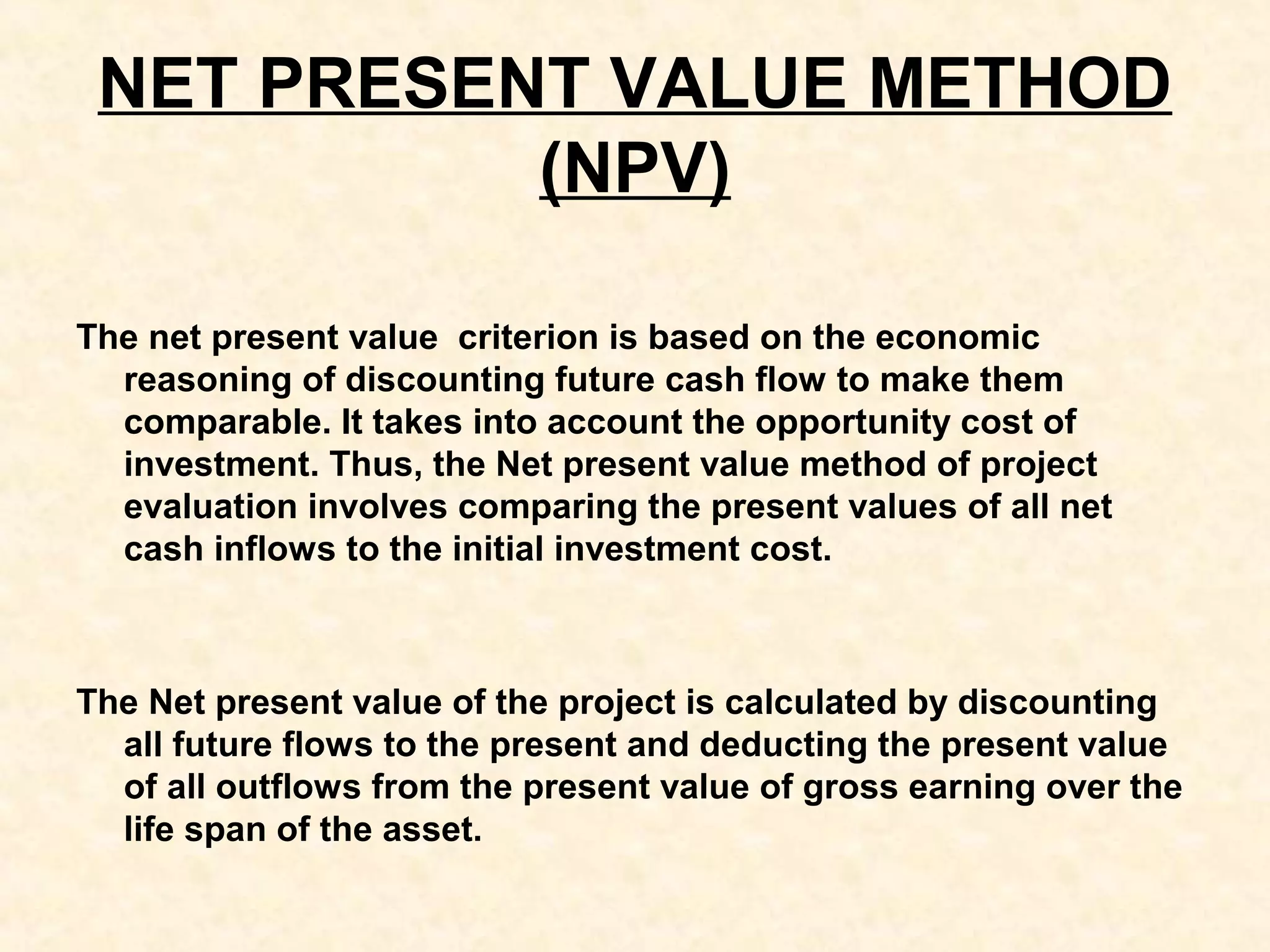 Net present value | PPT