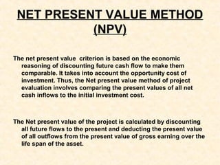 Net present value | PPT