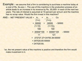Net present value | PPT