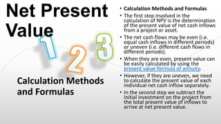 Net present value | PPTX | Stocks and Bonds | Personal Investing